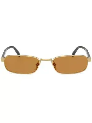 Prada Rectangle-frame Sunglasses - Gold