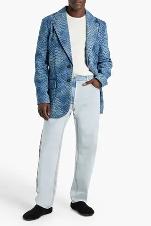 MAISON MARGIELA Snakeprint Denim Blazer