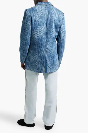 MAISON MARGIELA Snakeprint Denim Blazer