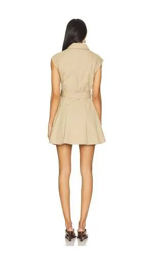 SANS FAFF Audley Trench Mini Dress - Camel