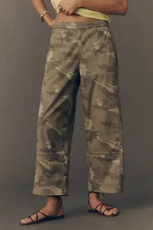 PILCRO Izzie Relaxed Printed Barrel Pants