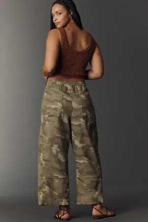 PILCRO Izzie Relaxed Printed Barrel Pants