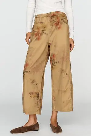 PILCRO Izzie Relaxed Printed Barrel Pants - Neutral Pattern