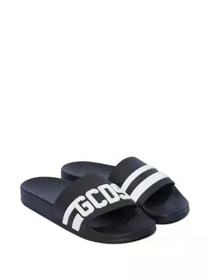 Gcds Logo Embossed Pool Slides - Black