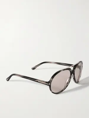 TOM FORD Aalto Aviator-style Sunglasses - Tortoiseshell
