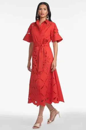 Sachin & Babi Vincenza Embroidered Shirt Dress