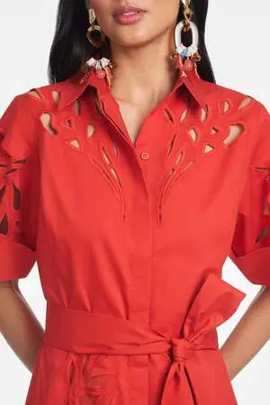Sachin & Babi Vincenza Embroidered Shirt Dress