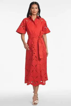 Sachin & Babi Vincenza Embroidered Shirt Dress