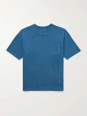 Visvim Visvim - Jumbo Garment-Dyed Cotton-Jersey T-Shirt - Men - Blue - 1 Light Blue