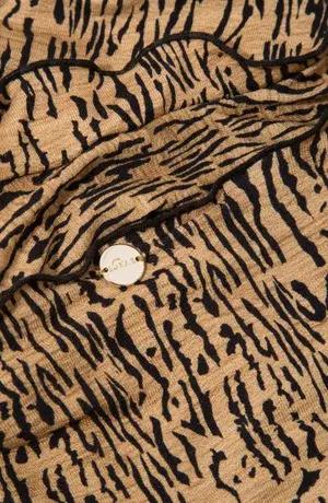 LUNA B Julia Leopard Print Top