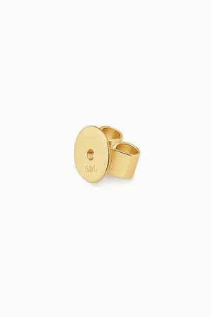 ORADINA 14k Gold Diamond Initial Stud Earring - Yellow Gold - N