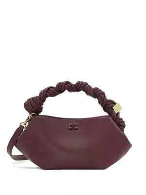 GANNI Mini Tote Bag With Twisted Handle - Red