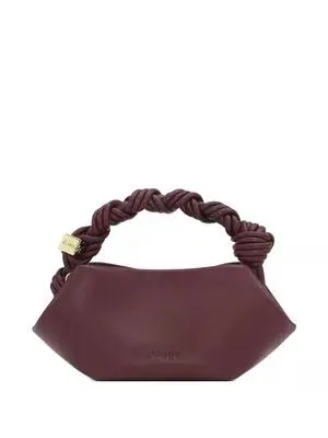 GANNI Mini Tote Bag With Twisted Handle - Red