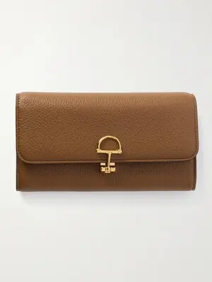 Gucci Softbit Textured-leather Continental Wallet - Brown