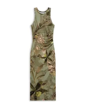 REISS Printed Jersey Dress