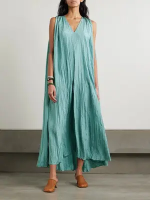JOSEPH Martini Belted Silk-habotai Midi Dress