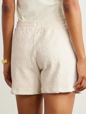 Tory Burch Cotton-blend Terry Jacquard Short