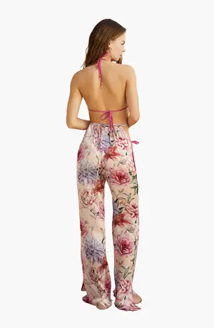 LUNA B Rhea Floral Print Pants