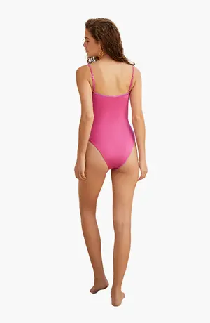 LUNA B Lips One-piece Swimsuit - Fuchsia