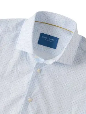 Robert Talbott Reynolds Micro Print Shirt - Navy/blue