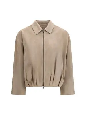SALVATORE SANTORO Suede Jacket - Beige