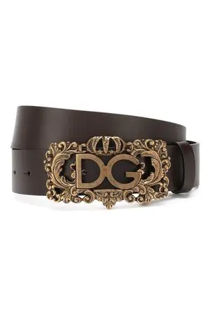 Dolce & Gabbana Dolce & Gabbana Leather Belt Black