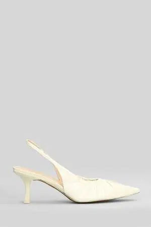 GUILHERMINA Leather Pumps - White