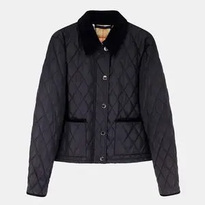 Burberry Down Padded Jacket - Black/sand Ip Check