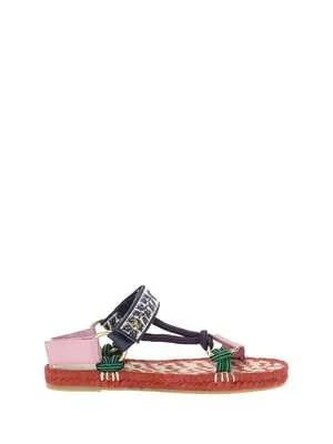 Valentino Garavani Valentino Garavani Leather Flat Sandals - Multicolour