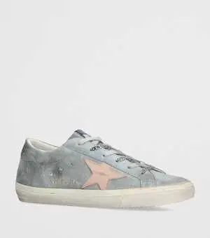 GOLDEN GOOSE Super Star Suede Sneakers - Blue