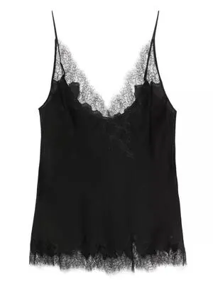 Carine Gilson Lace-trimmed Silk Camisoles