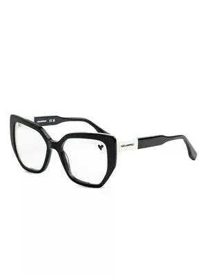 Karl Lagerfeld Two-tone Cat-eye Frame Glasses