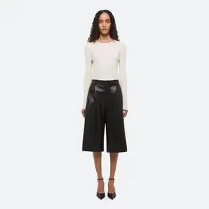 Helmut Lang Leather Zoot Shorts