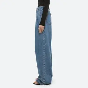 Helmut Lang Double-pleated Wide-leg Jeans