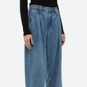 Helmut Lang Double-pleated Wide-leg Jeans