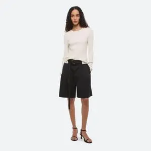 Helmut Lang Wide Pleated Shorts