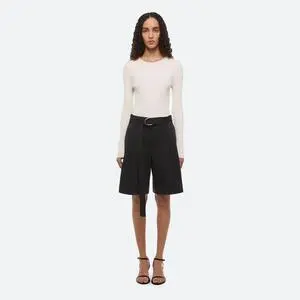 Helmut Lang Wide Pleated Shorts