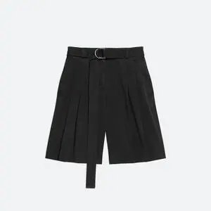 Helmut Lang Wide Pleated Shorts