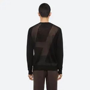 Helmut Lang Sheer Logo Sweater