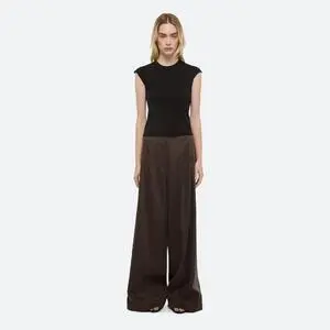 Helmut Lang Cropped Twisted Tee - Black
