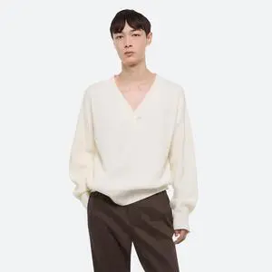 Helmut Lang Ribbed V-neck Sweater