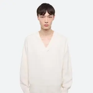 Helmut Lang Ribbed V-neck Sweater