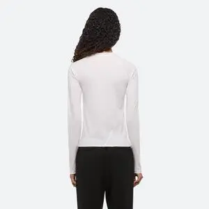 Helmut Lang Twisted Long-sleeved Tee - Optic White