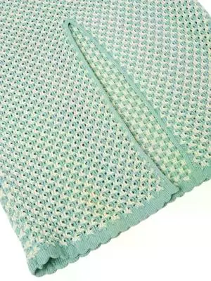 Versace Crochet Knit Polo Maxi Dress