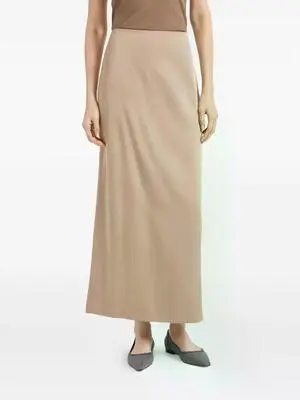Brunello Cucinelli High-waist Midi Skirt - Neutrals