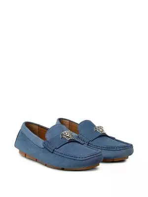 Versace La Medusa Suede Loafers