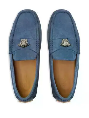 Versace La Medusa Suede Loafers