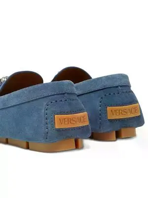 Versace La Medusa Suede Loafers