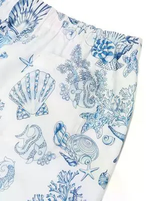Versace Cotton Shorts - White