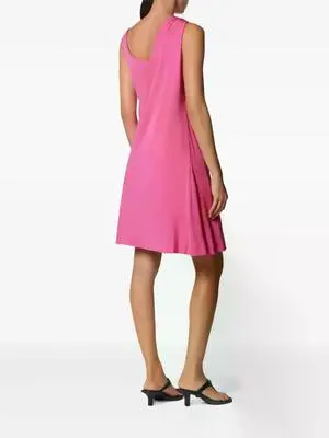 Versace Safety Pin Draped Flared Mini Dress